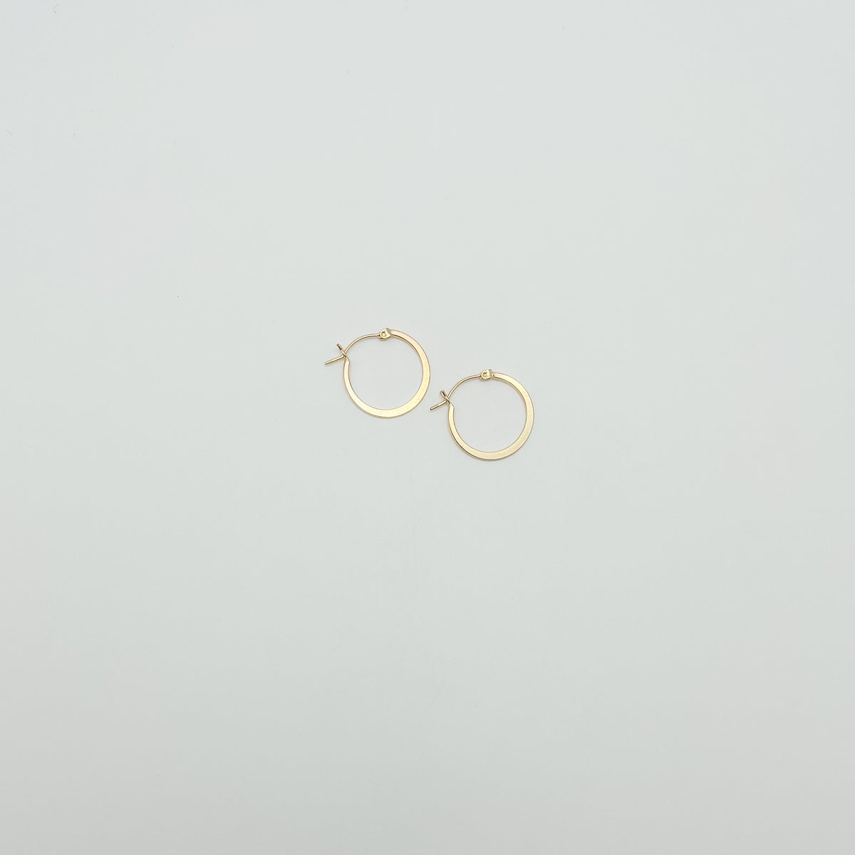 Flat Everyday Hoop Earrings – essbe